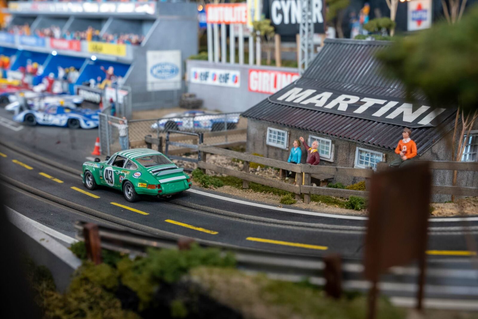 An Incredible 1:1 Scale Porsche 917 Le Mans Slot Car Raceway