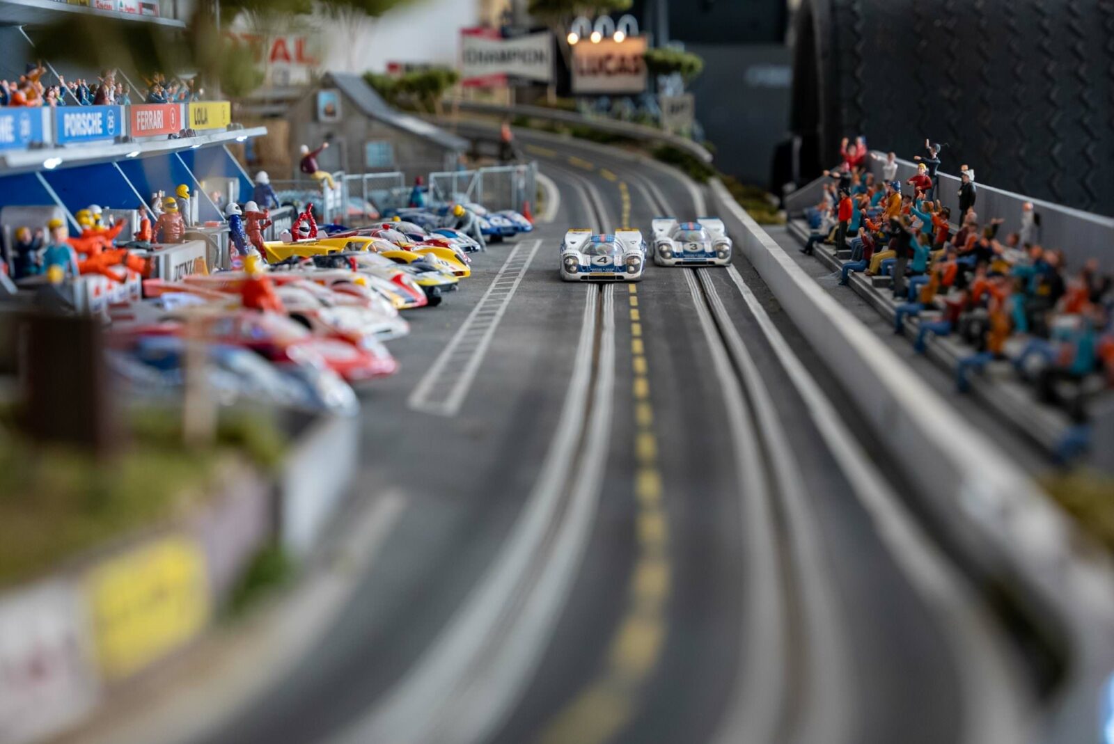 An Incredible 1:1 Scale Porsche 917 Le Mans Slot Car Raceway