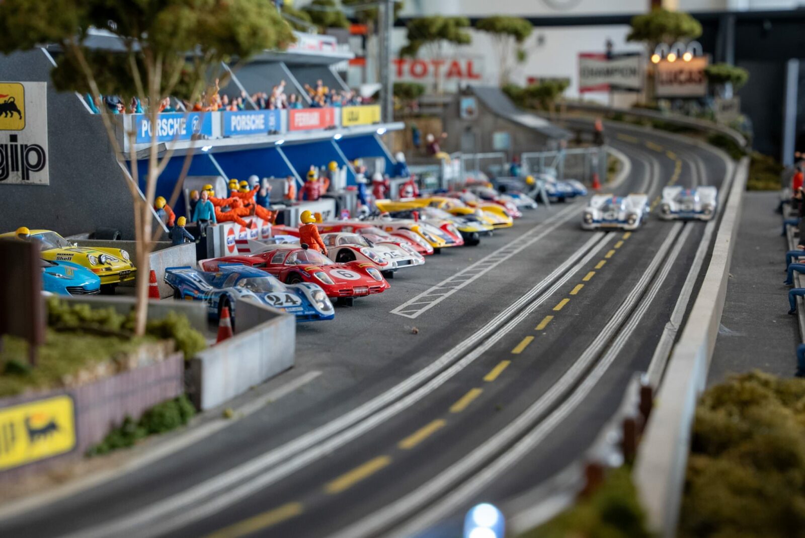 An Incredible 1:1 Scale Porsche 917 Le Mans Slot Car Raceway