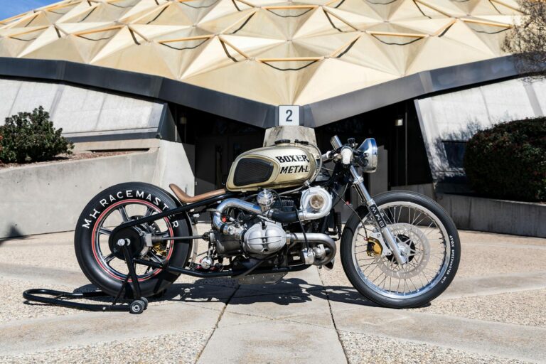 Motorcycle Madness: The Twin-Turbo Boxer Metal BMW R100