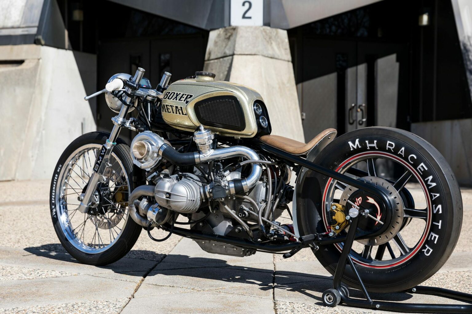 Motorcycle Madness: The Twin-Turbo Boxer Metal BMW R100