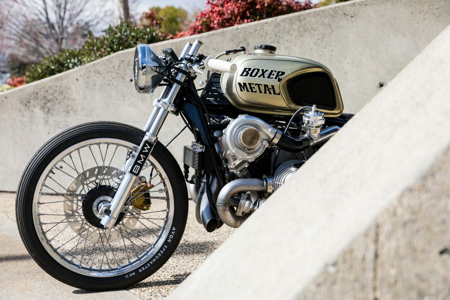 Motorcycle Madness: The Twin-Turbo Boxer Metal BMW R100