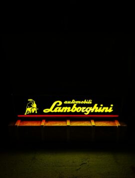 A 6'4" Illuminated Lamborghini Sign – Made In Italy