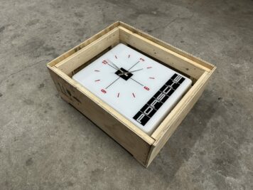 A Retro Original 1970s Vintage Illuminated Porsche Wall Clock