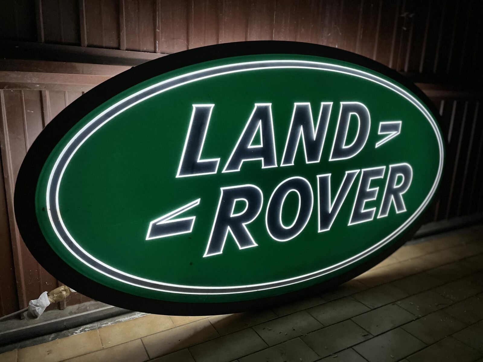 For Sale: An Illuminated Land Rover Dealership Sign