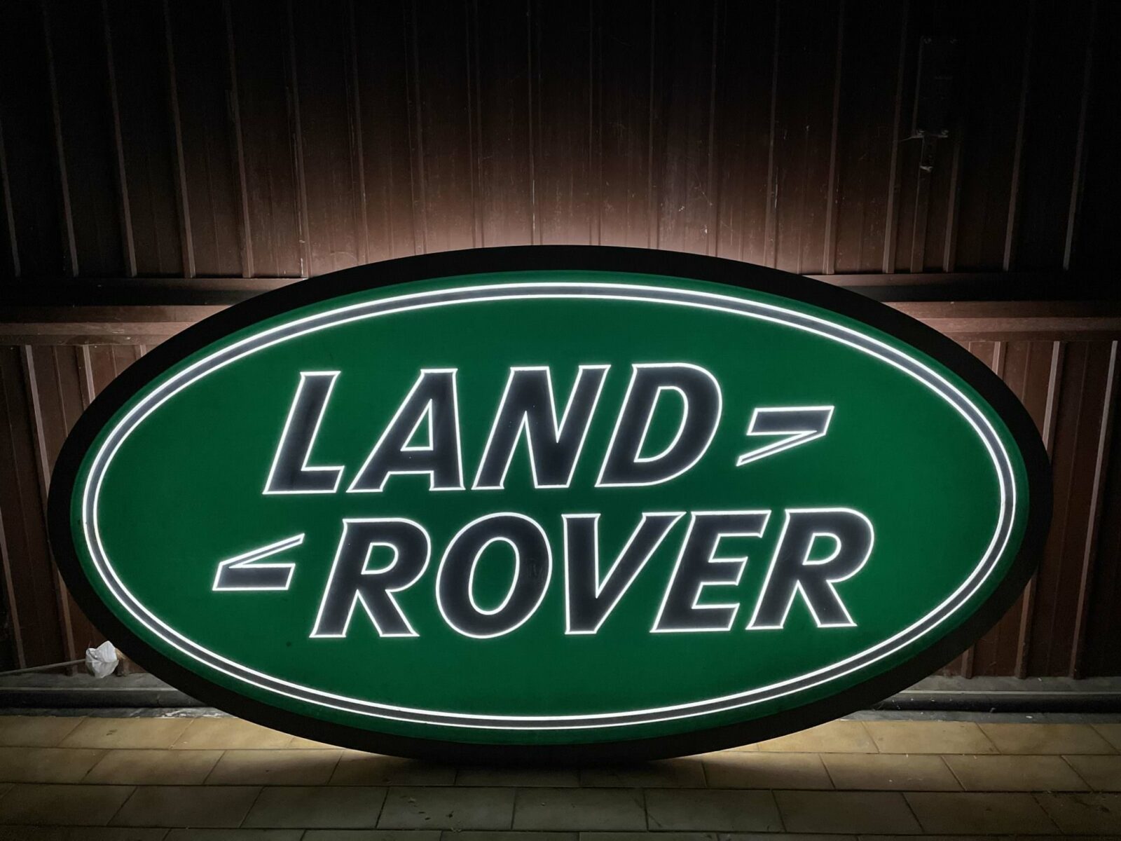 For Sale: An Illuminated Land Rover Dealership Sign
