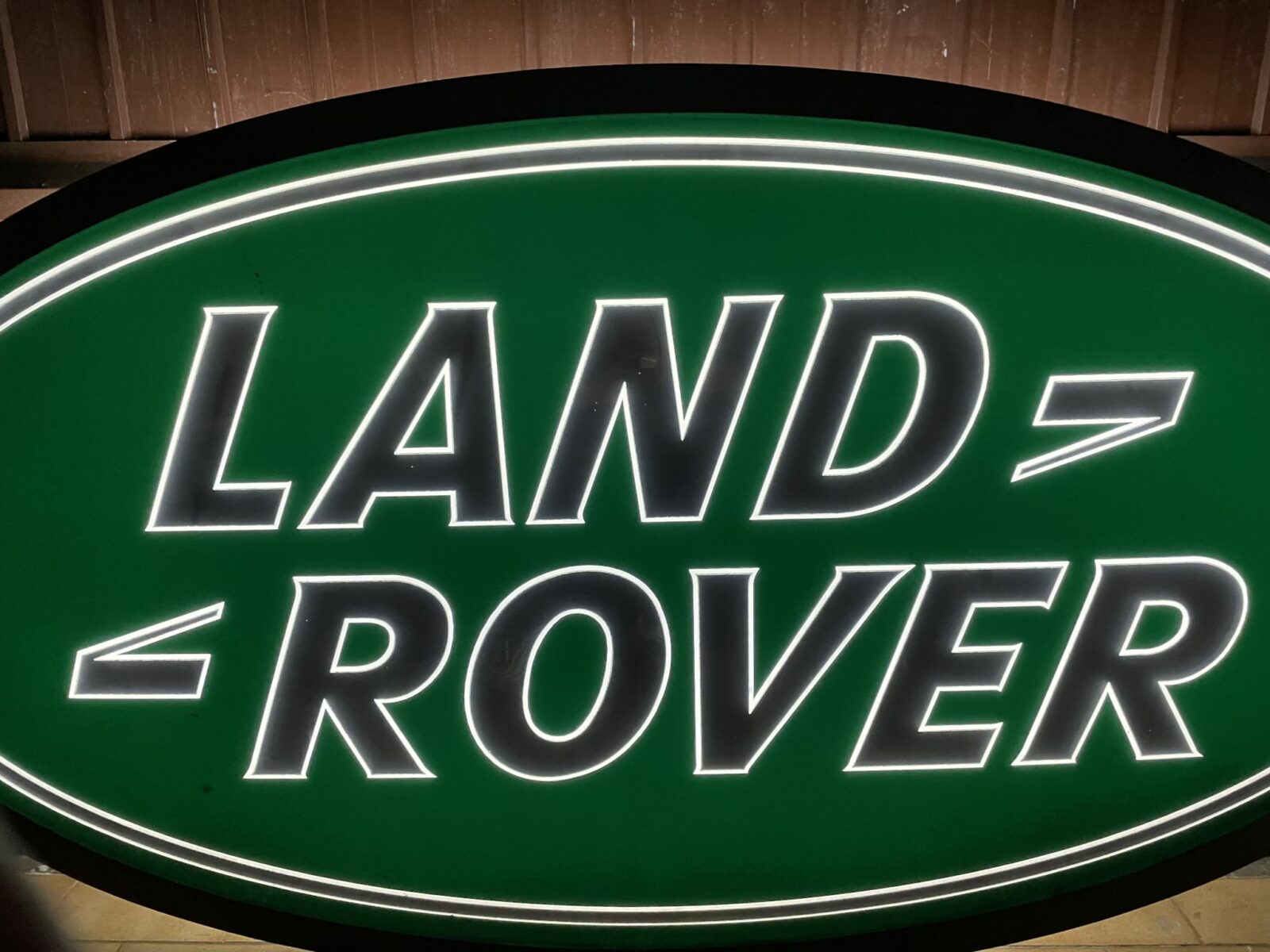 For Sale: An Illuminated Land Rover Dealership Sign