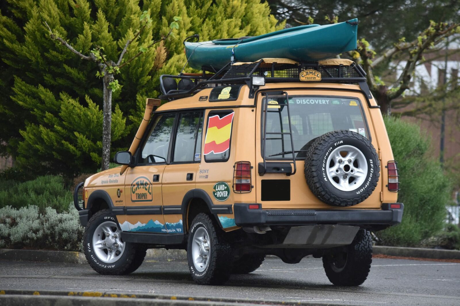 A 1997 Land Rover Discovery Camel Trophy Mongolia Veteran