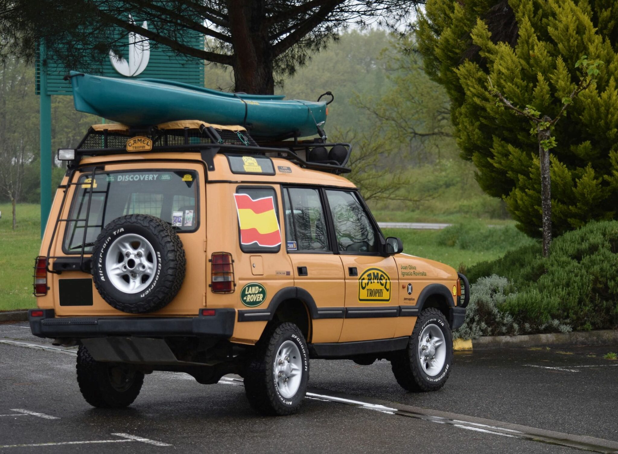 A 1997 Land Rover Discovery Camel Trophy Mongolia Veteran