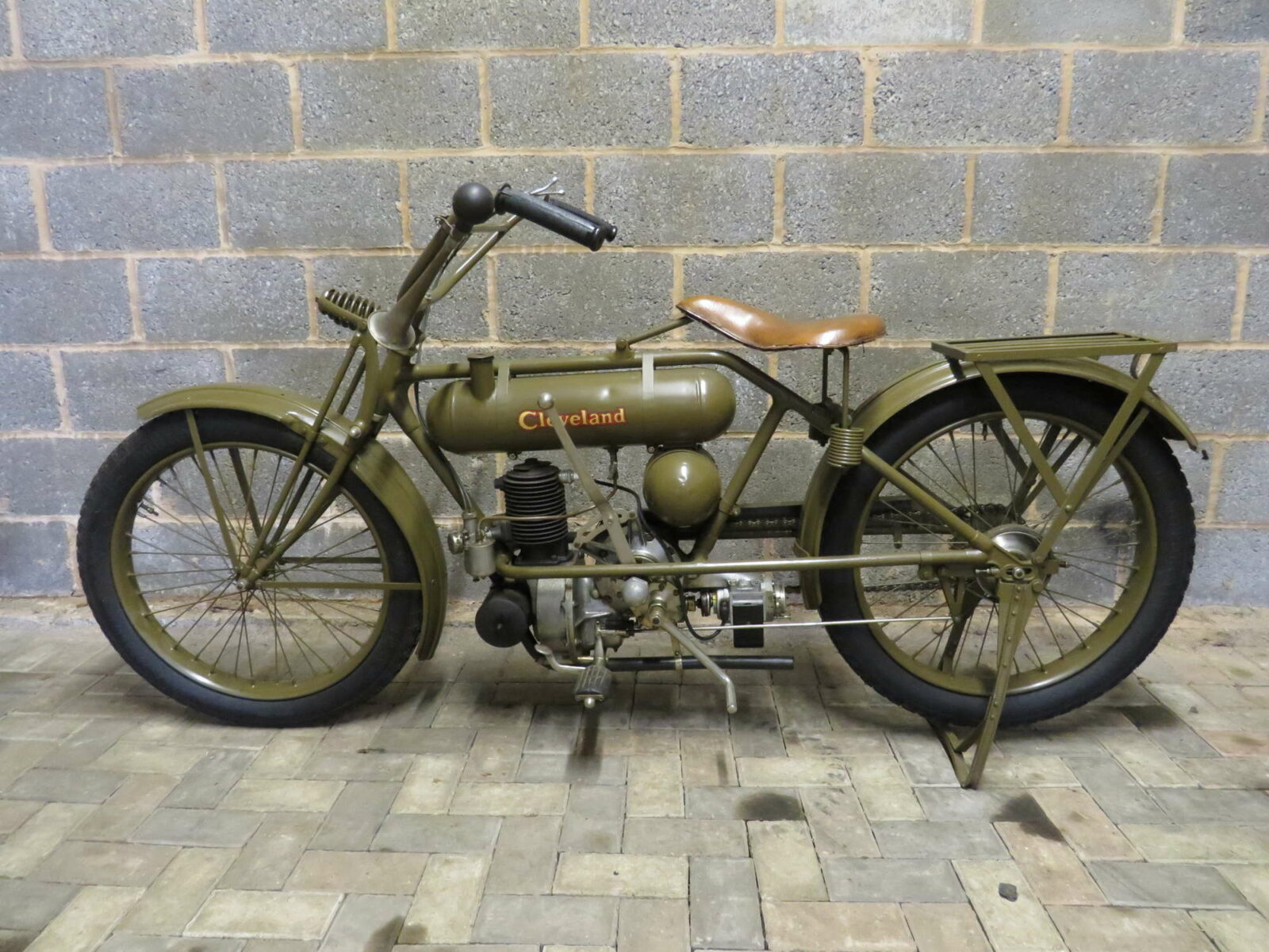 Abandoned in France: A WWI Cleveland A2 US Army Dispatch Bike