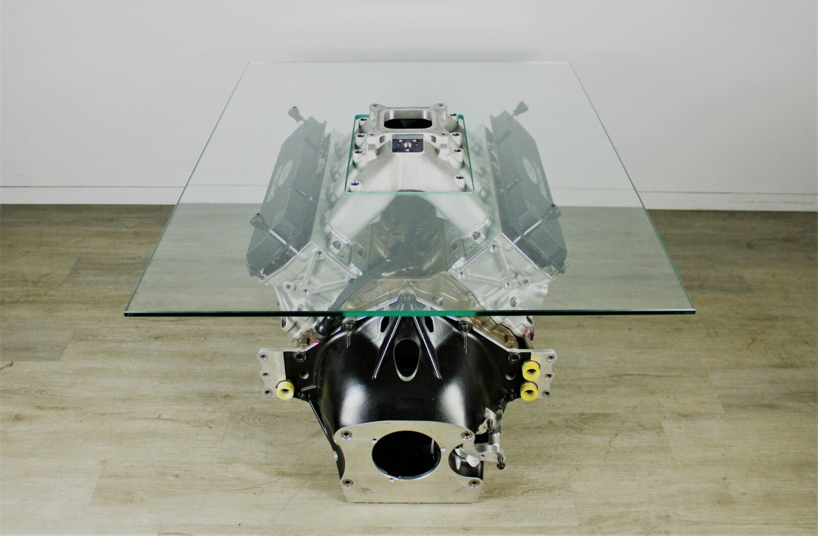 A Roush-Yates Ford FR9 NASCAR V8 Racing Engine Coffee Table