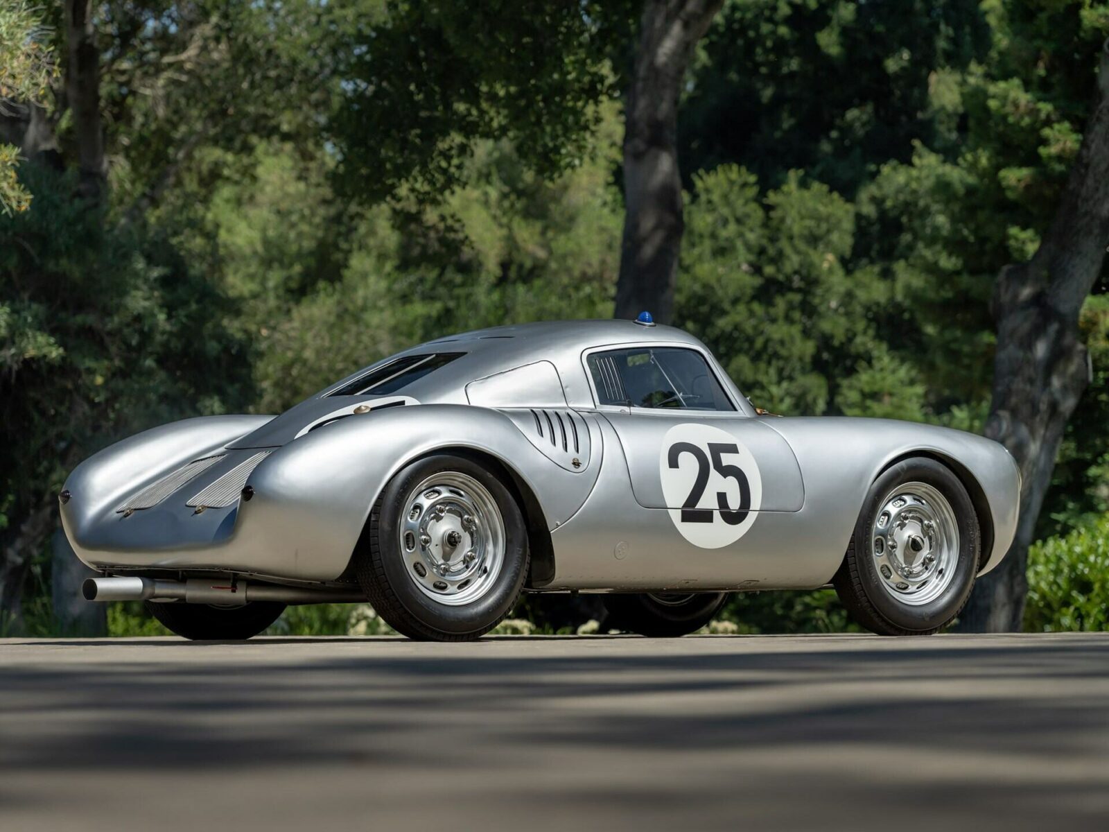 The Porsche 550A class winning car of the 1956 Le Mans motor race.
