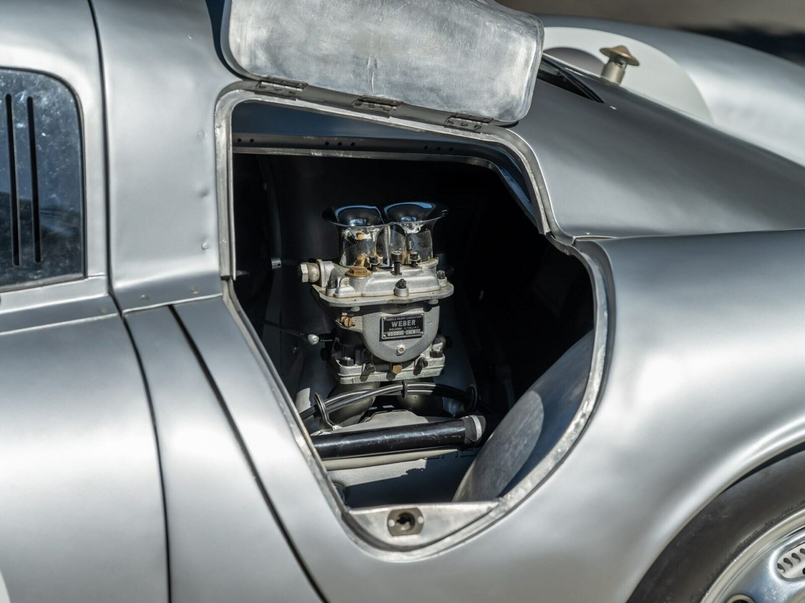 The Porsche 550A class winning car of the 1956 Le Mans motor race.