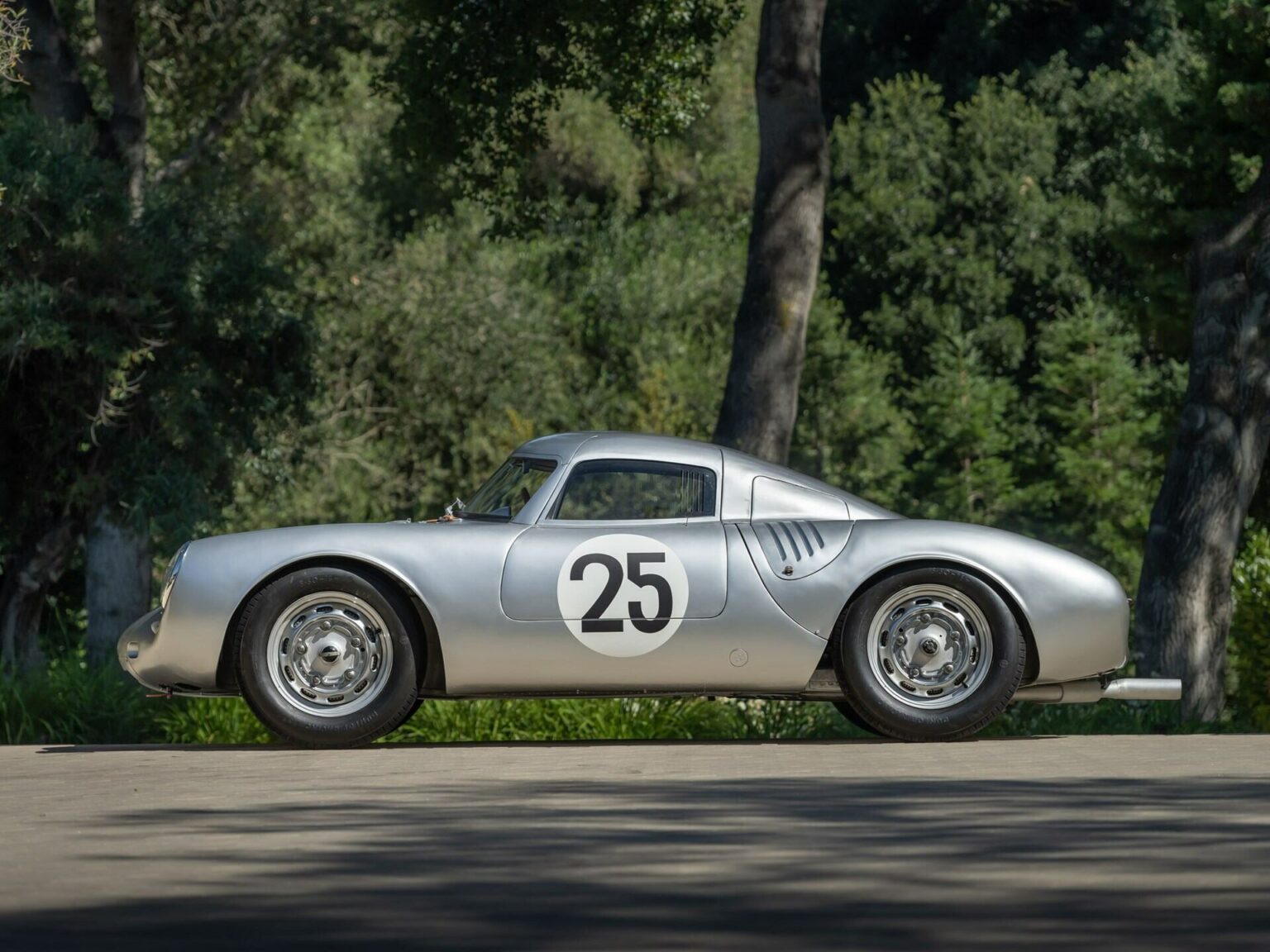 The Porsche 550A class winning car of the 1956 Le Mans motor race.