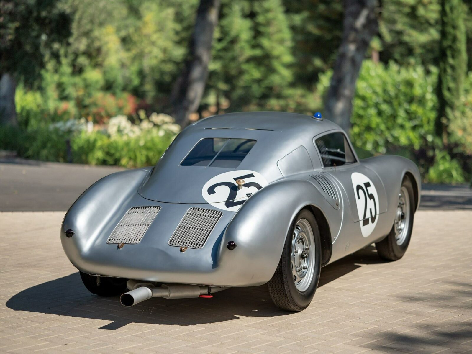 The Porsche 550A class winning car of the 1956 Le Mans motor race.