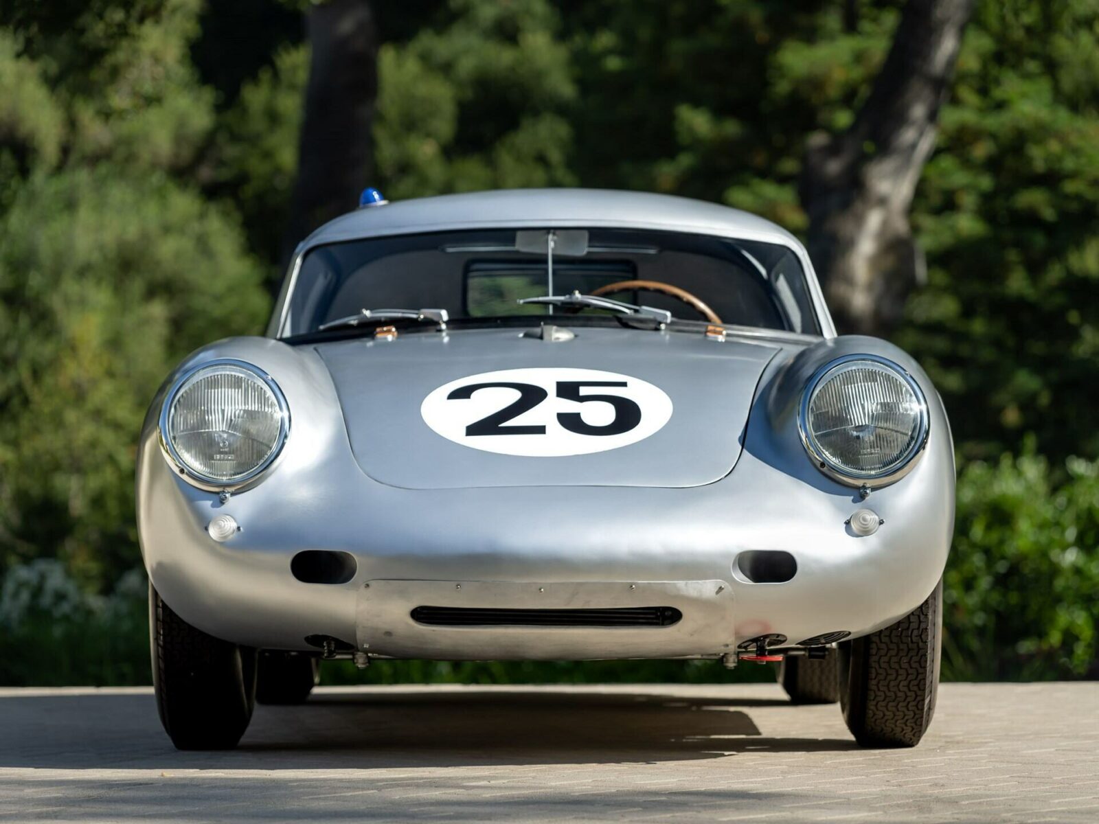 The Porsche 550A class winning car of the 1956 Le Mans motor race.