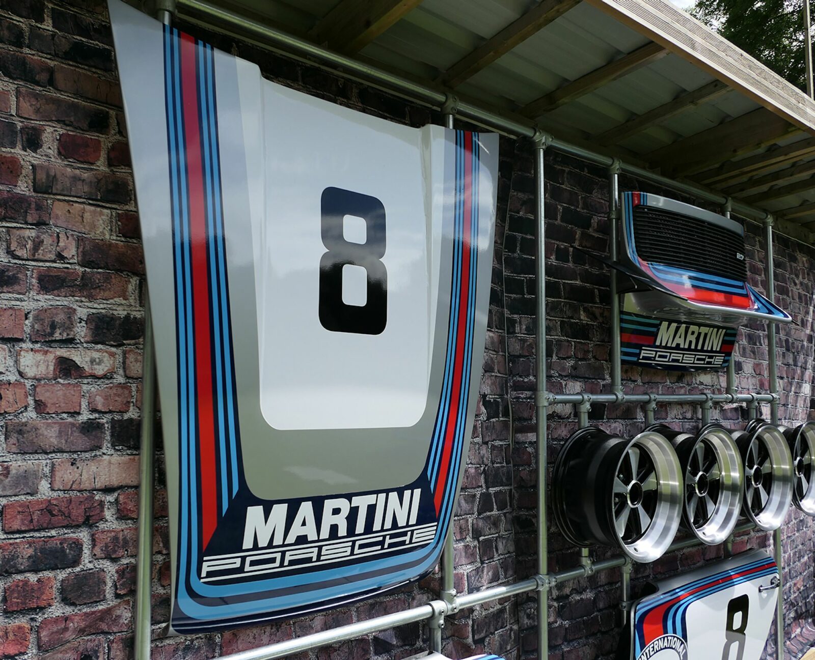 A 1:1 Scale Airfix-Style 1973 Porsche 911 Carrera RSR Model Kit Display