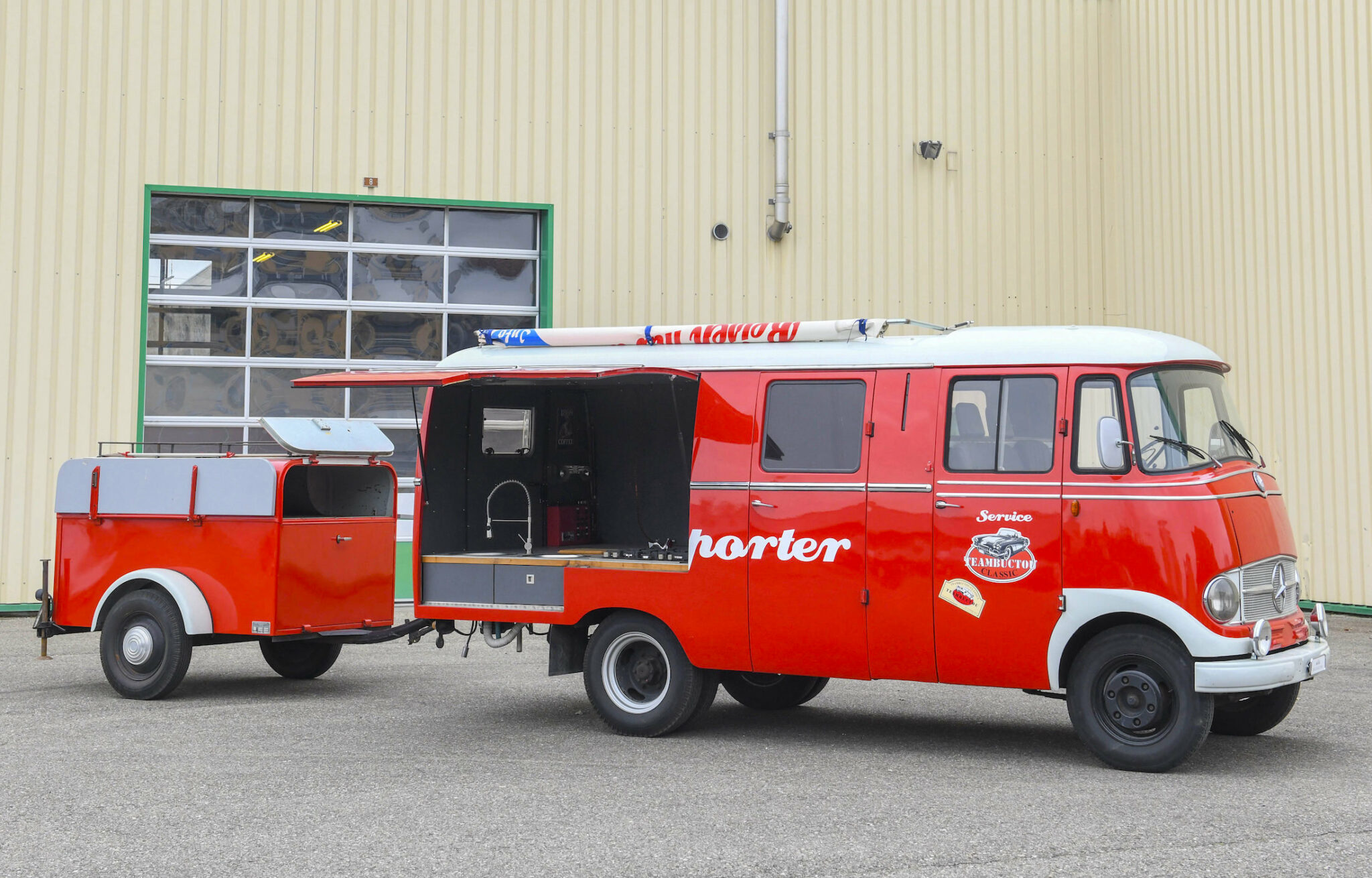 A Mercedes-Benz L 319 "Renntransporter" With Trailer: $22,500+ USD