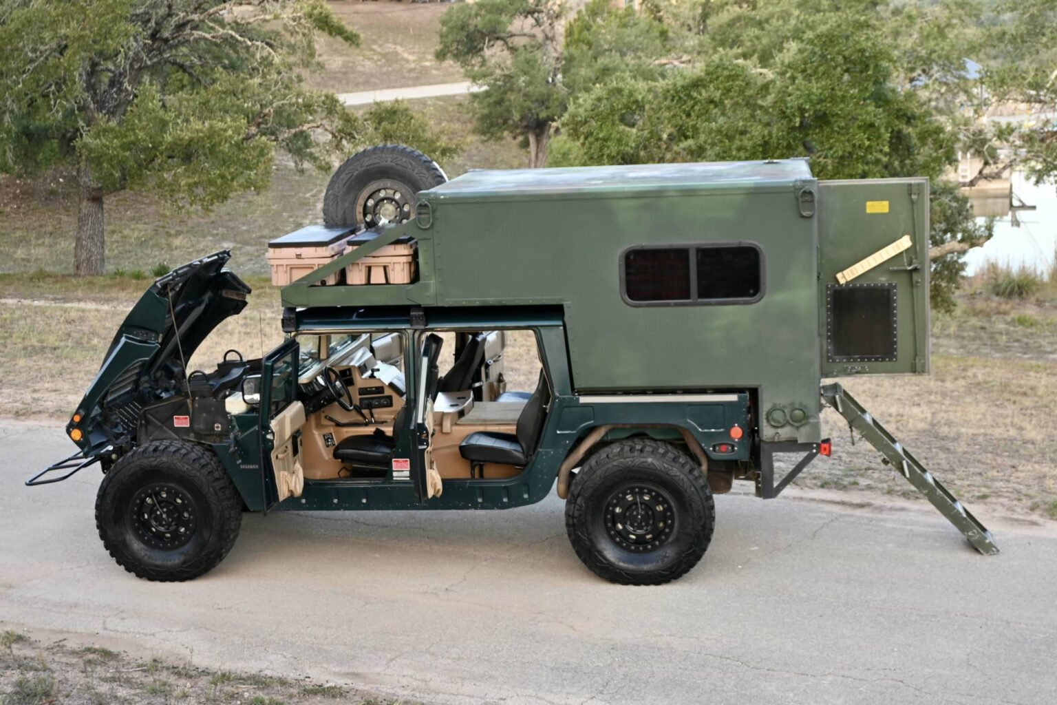 A Hummer H1 Overland Expedition Camper