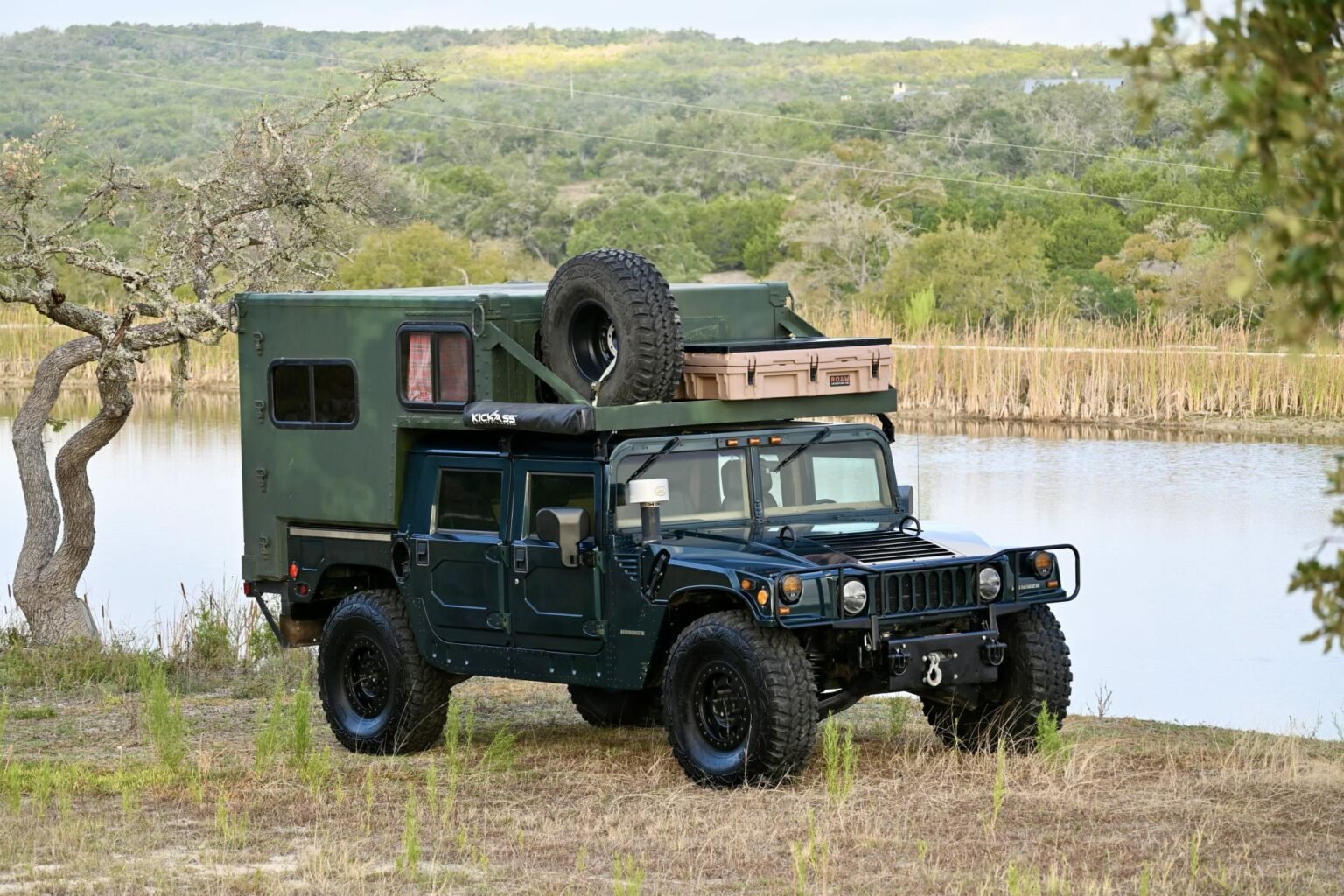 A Hummer H1 Overland Expedition Camper