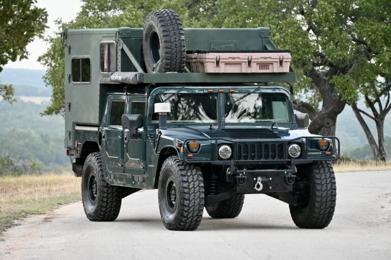 A Hummer H1 Overland Expedition Camper