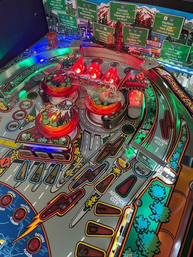 An Original Vintage Harley-Davidson Pinball Machine