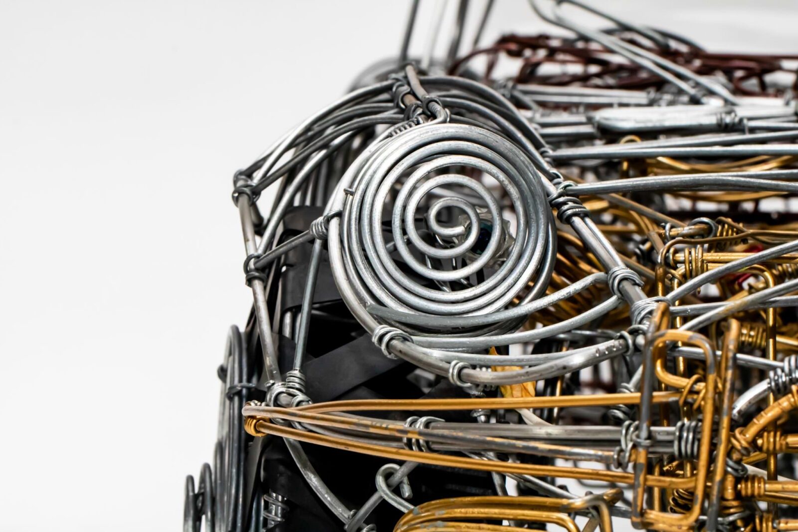 A Jaguar E-Type Series 3-Style Wire Frame Sculpture