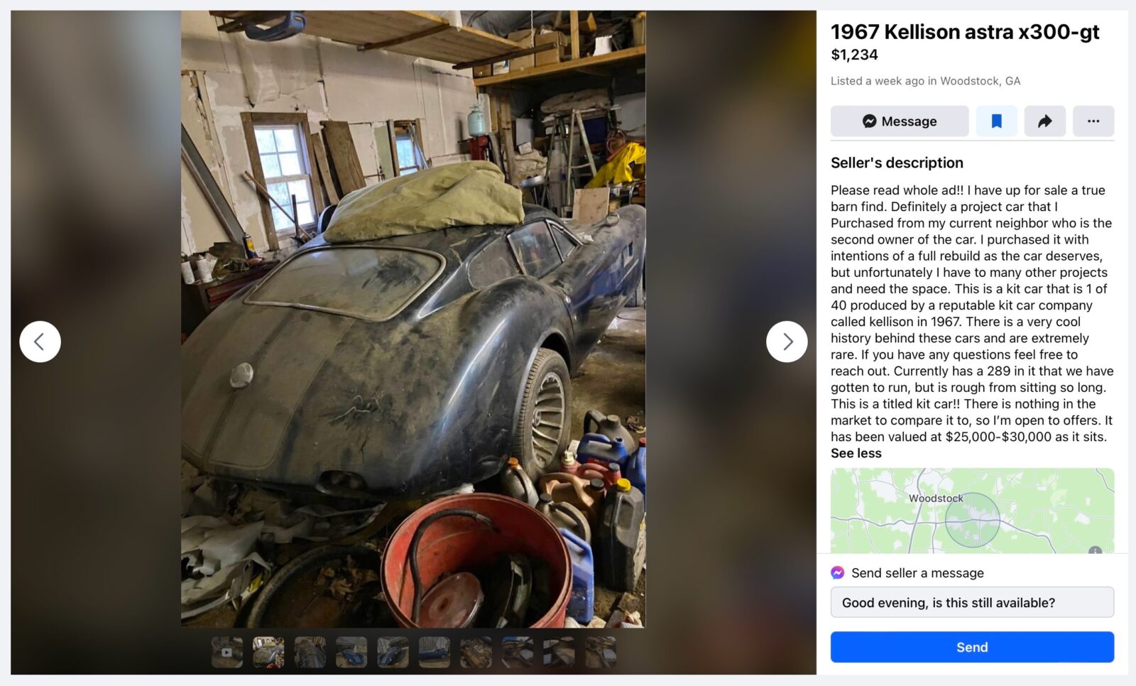 Garage Find: A Rare 1967 Astra X-300 GT Uncovered In Georgia