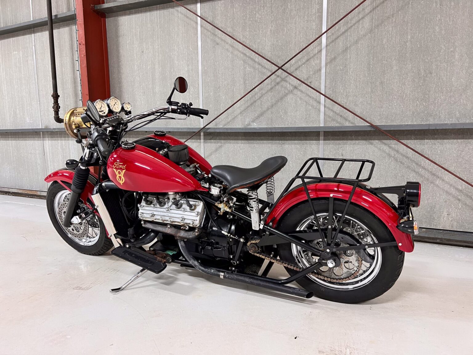 For Sale: A Ford Flathead V8 Motorcycle