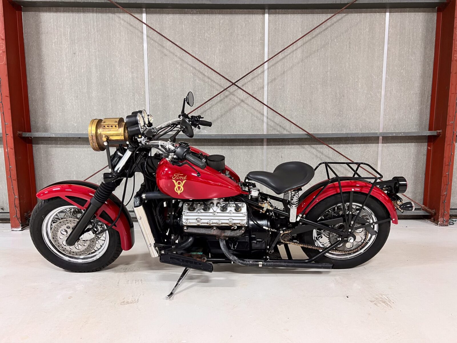 For Sale: A Ford Flathead V8 Motorcycle