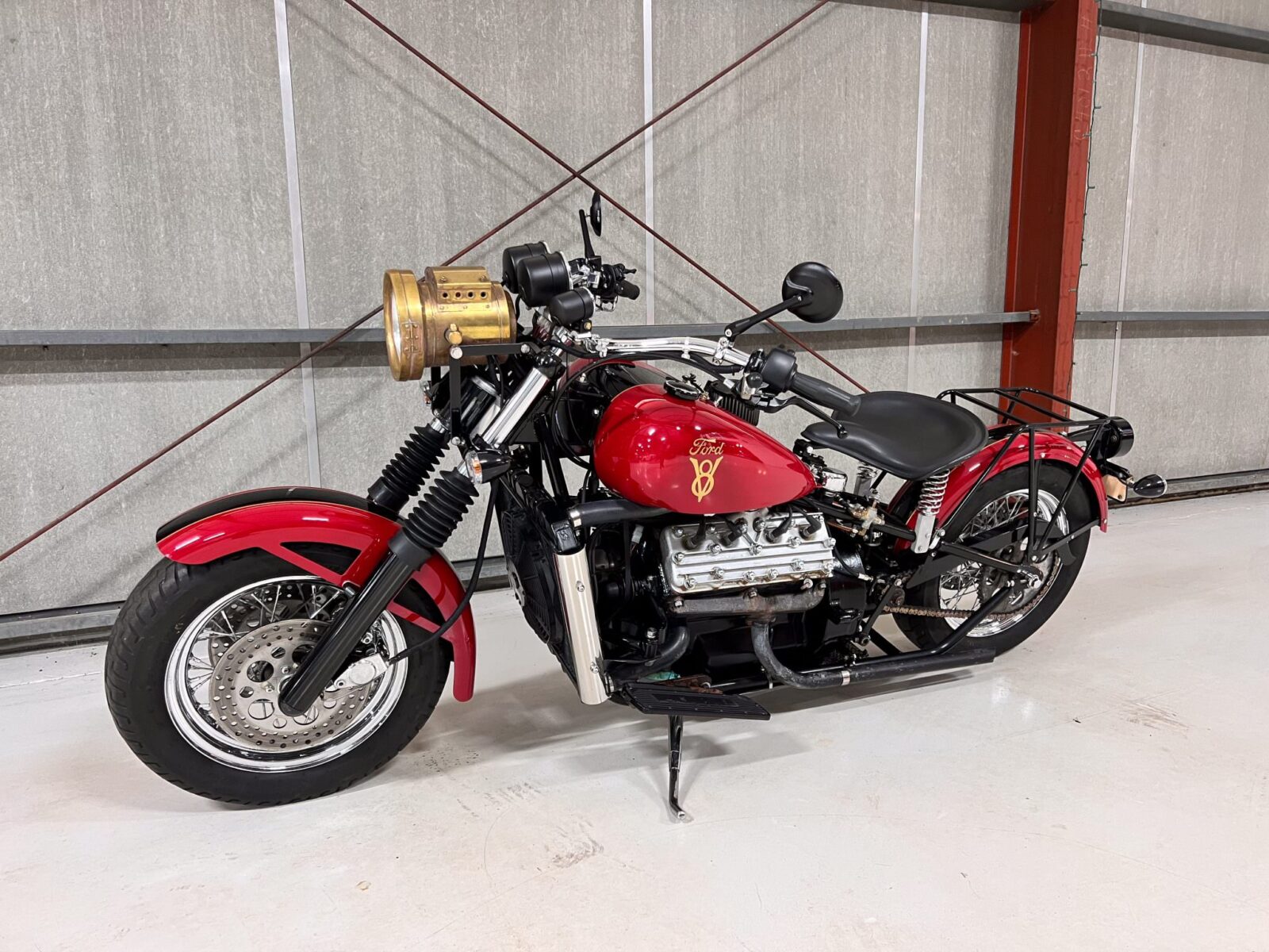 For Sale: A Ford Flathead V8 Motorcycle