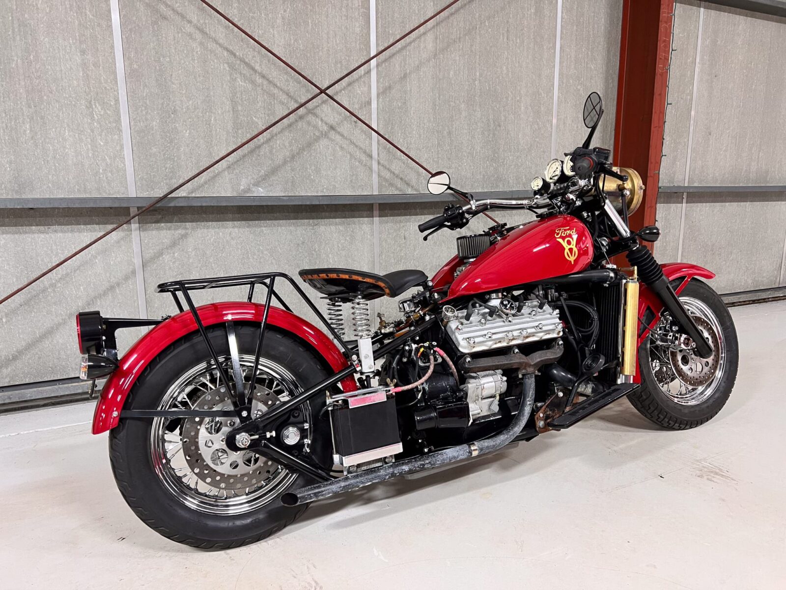 For Sale: A Ford Flathead V8 Motorcycle