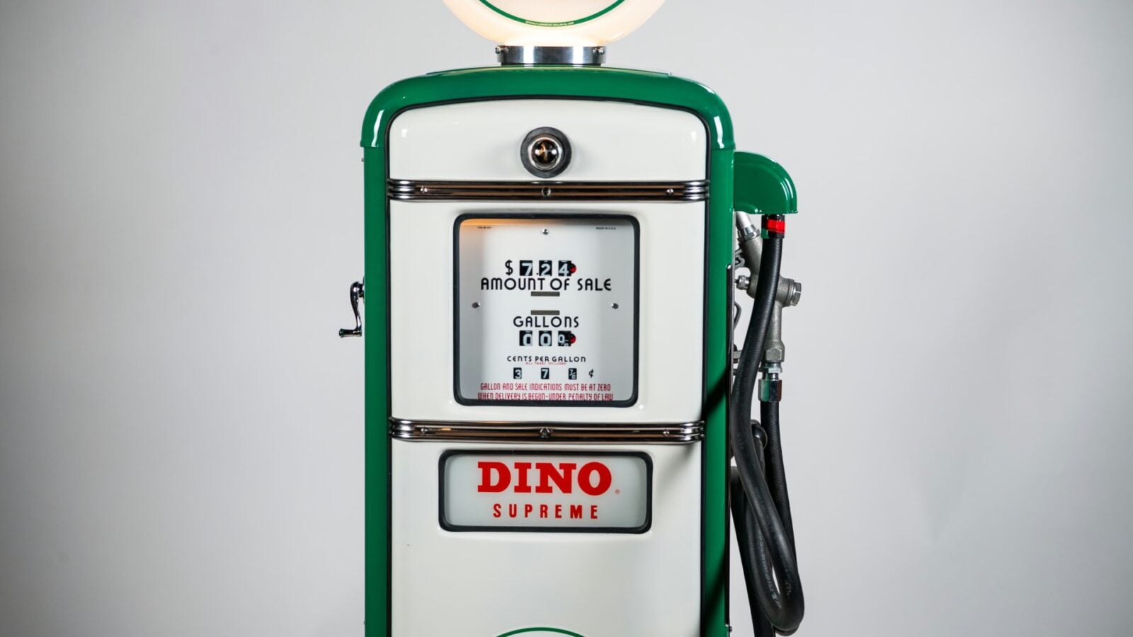 A Restored 1950s Sinclair Dino Supreme Gas Pump