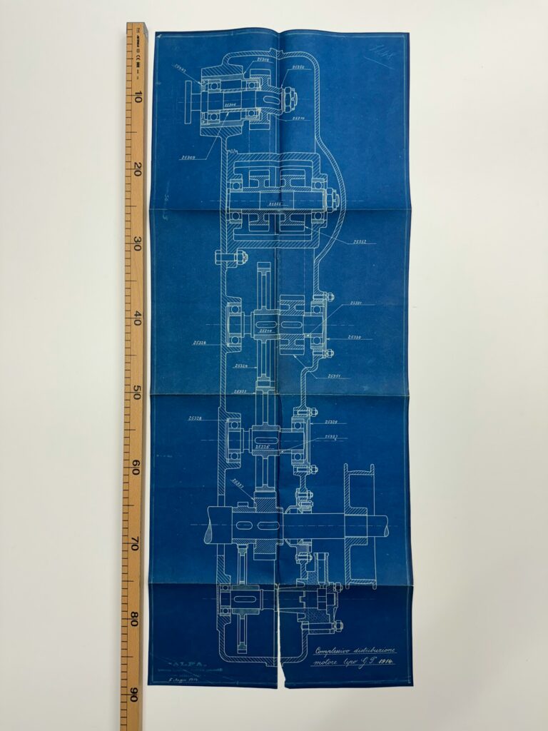 A Fascinating Set Of Vintage Alfa Romeo Factory Blueprints