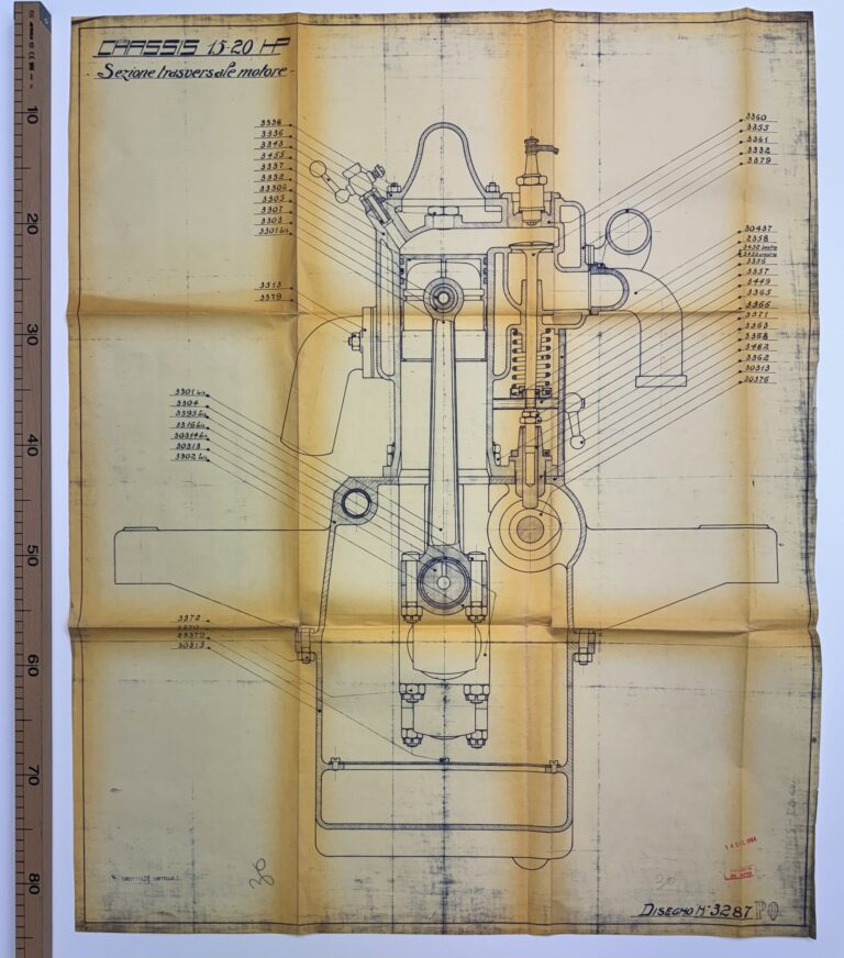 A Fascinating Set Of Vintage Alfa Romeo Factory Blueprints
