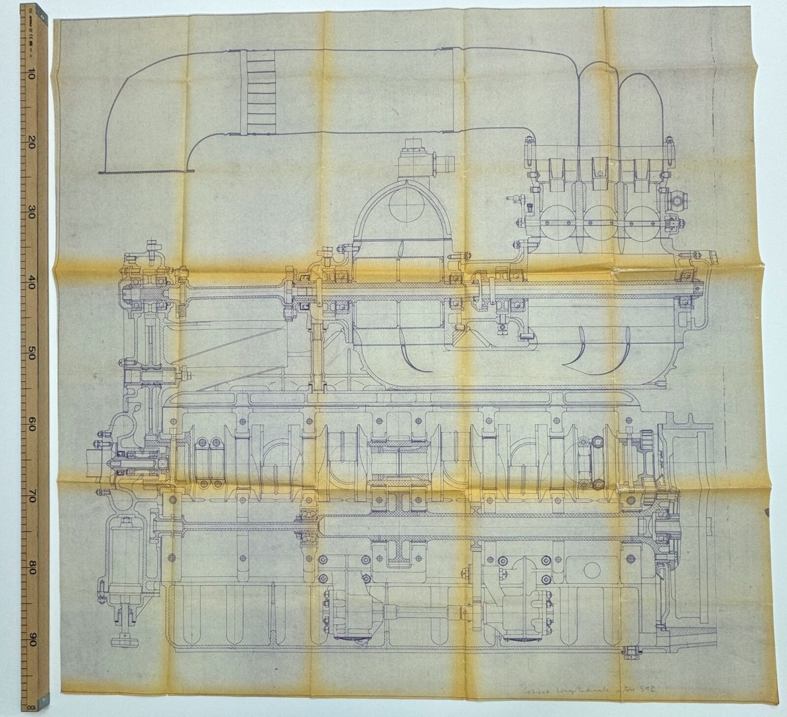 A Fascinating Set Of Vintage Alfa Romeo Factory Blueprints