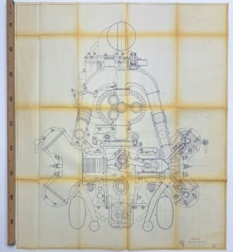 A Fascinating Set Of Vintage Alfa Romeo Factory Blueprints