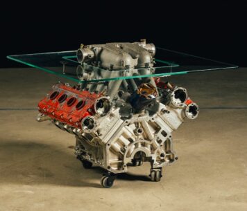 Perfect Patina: A Ferrari F119 V8 Engine Coffee Table