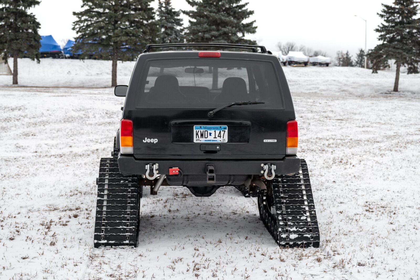 Winter Weapon For Sale: A Jeep Cherokee On A Dominator Track System