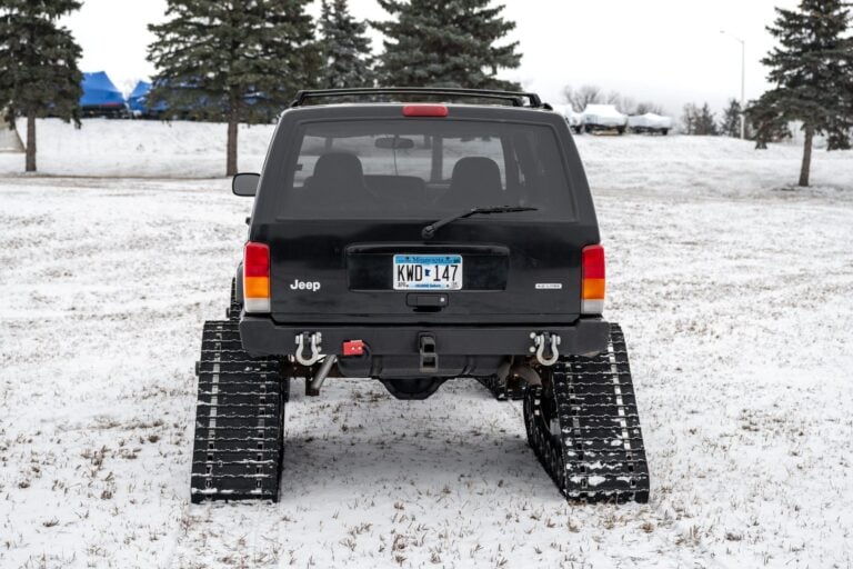 Winter Weapon For Sale: A Jeep Cherokee On A Dominator Track System