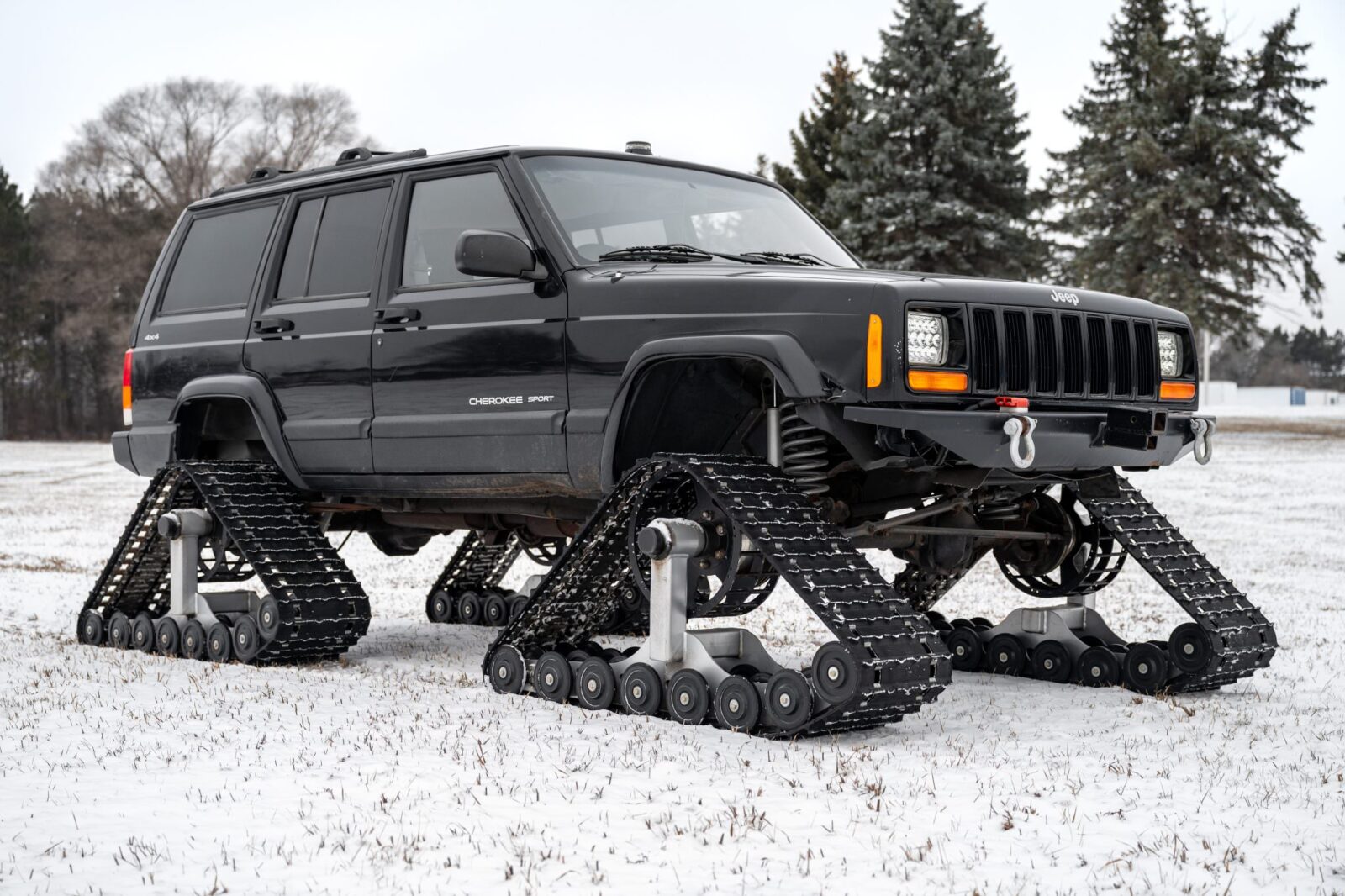 Winter Weapon For Sale: A Jeep Cherokee On A Dominator Track System