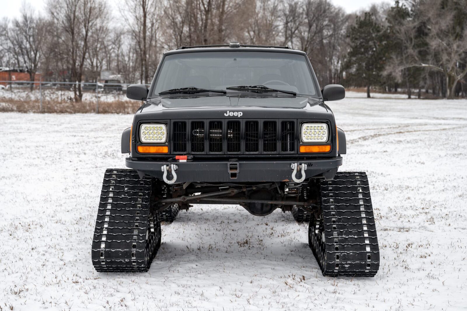 Winter Weapon For Sale: A Jeep Cherokee On A Dominator Track System