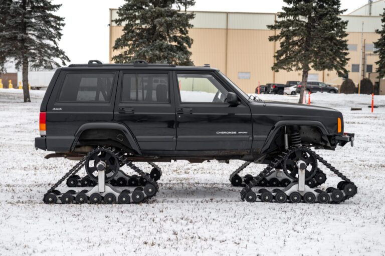 Winter Weapon For Sale: A Jeep Cherokee On A Dominator Track System