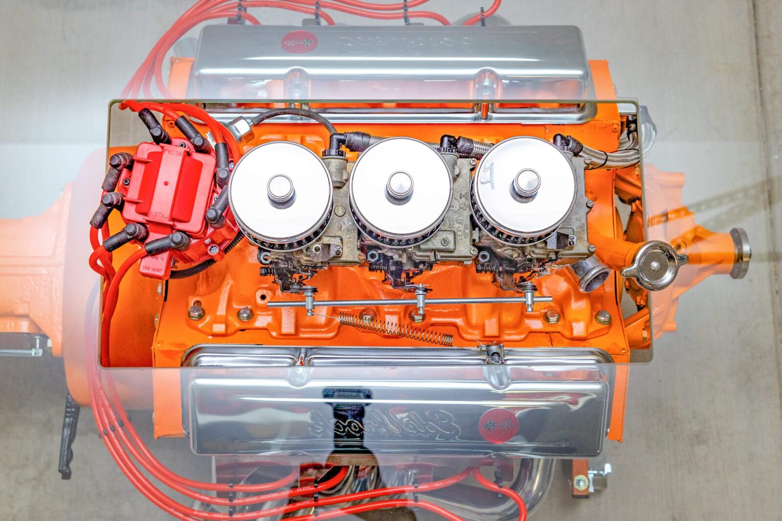 A Small Block Chevrolet V8 Coffee Table