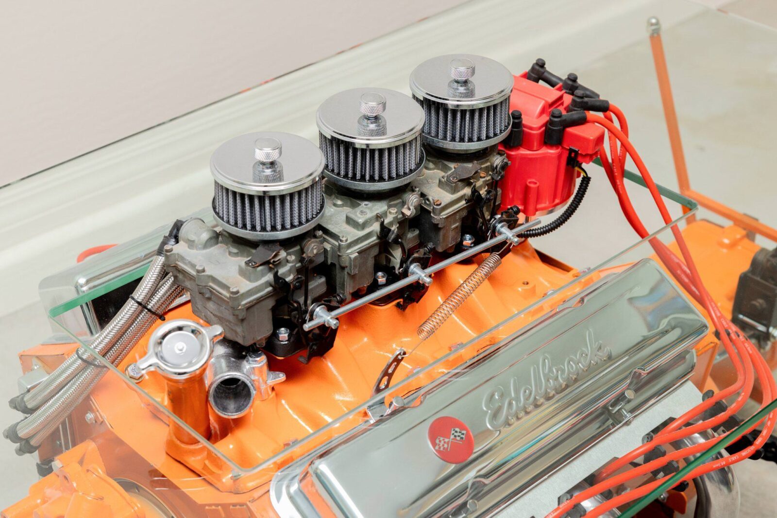 A Small Block Chevrolet V8 Coffee Table