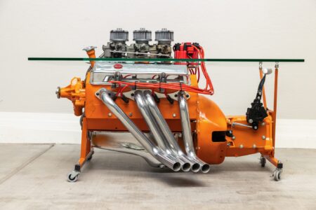 A Small Block Chevrolet V8 Coffee Table