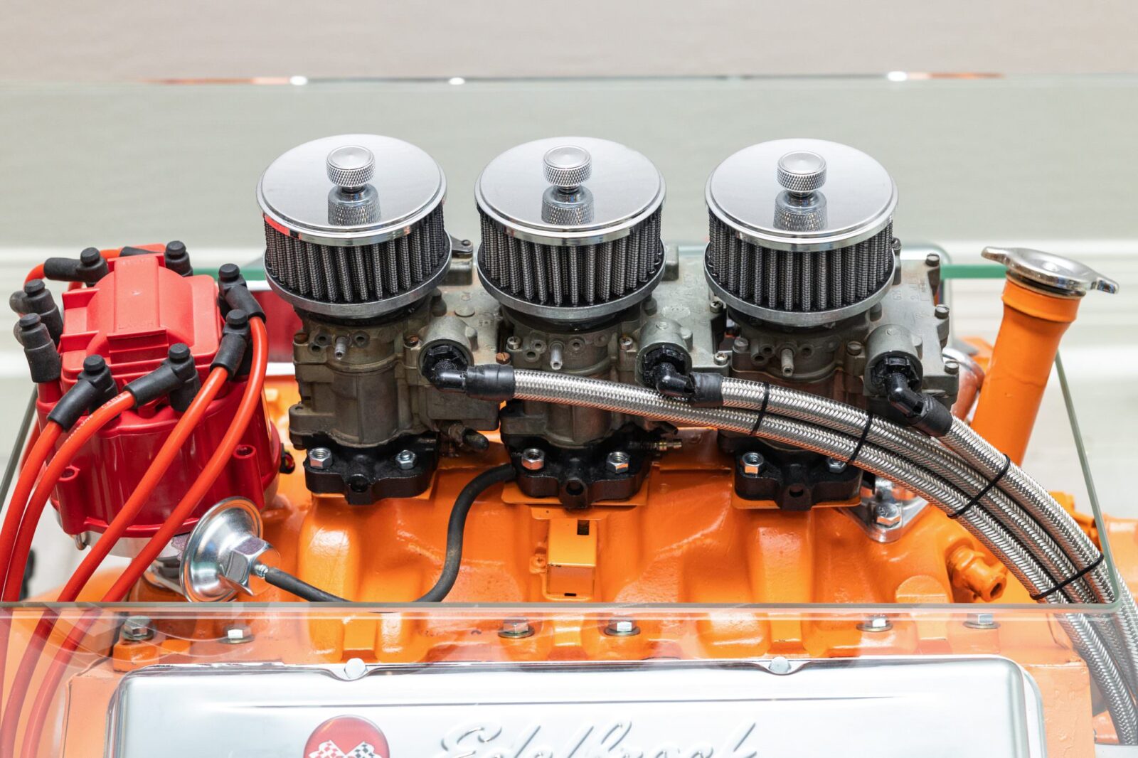 A Small Block Chevrolet V8 Coffee Table