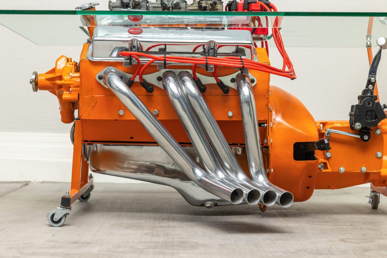 A Small Block Chevrolet V8 Coffee Table