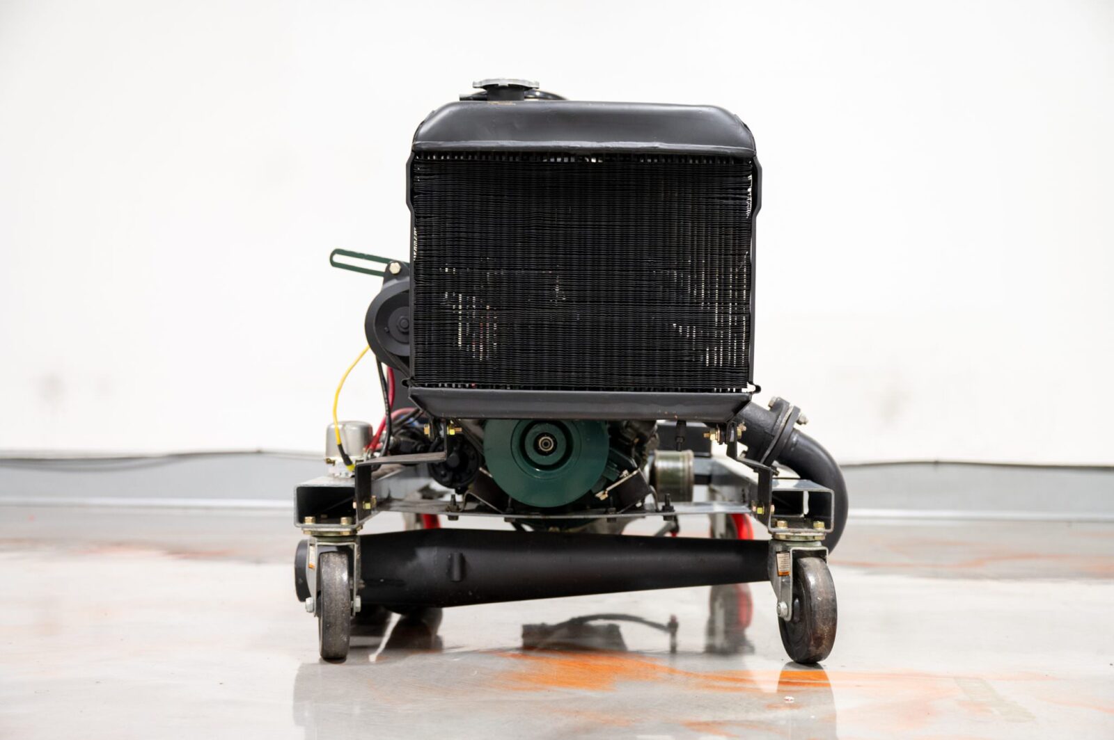 Two-Stroke: A Saab 96 Engine + Gearbox On A Test Stand