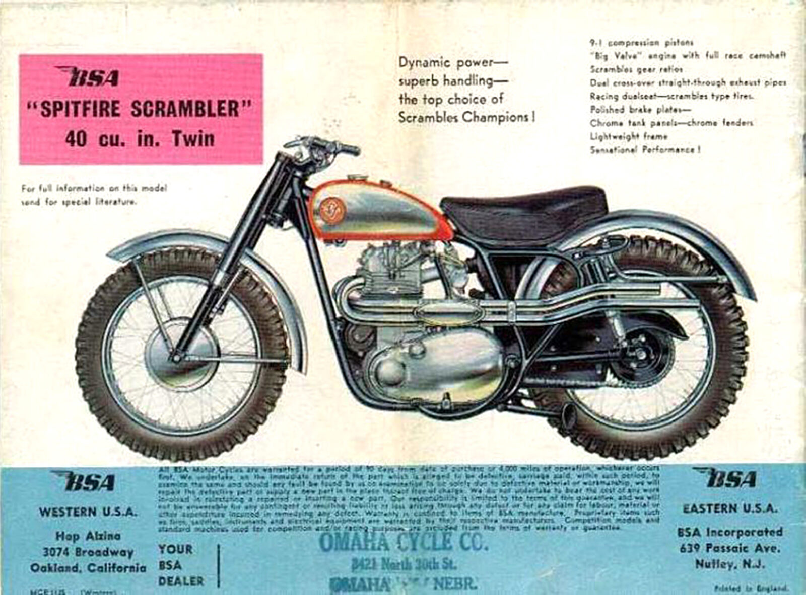 A 1961 BSA Spitfire Scrambler – The "Desert Sled Killer"